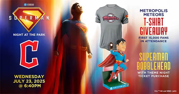 Cleveland Guardians Announce "Superman Night" In the Stadium Where the ...